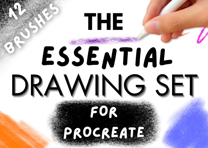 The Essential Drawing Set for Procreate - 12 Brushes Perfect for Drawi ...