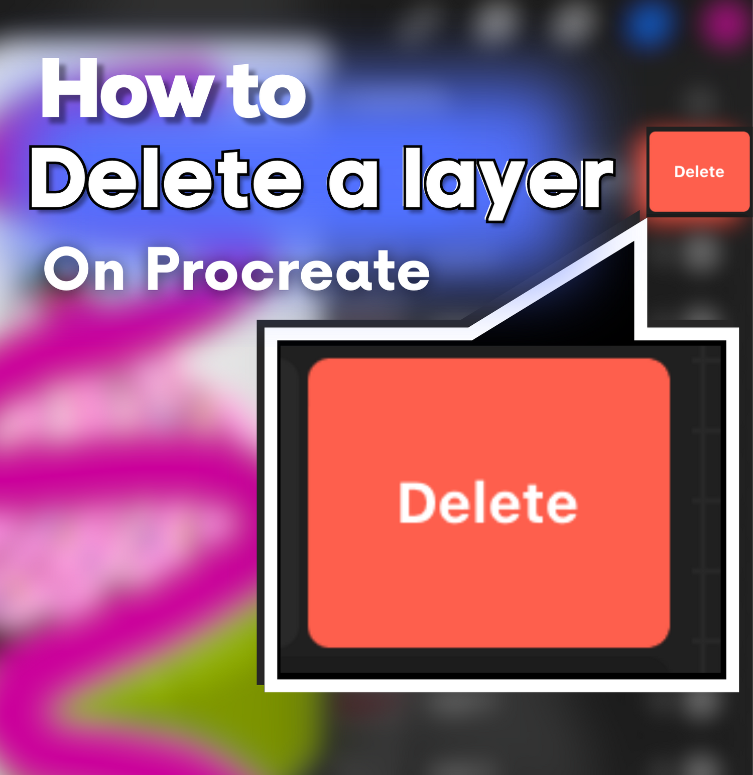 How to delete layers in Procreate - Delete multiple layers quickly! – The Creativity City